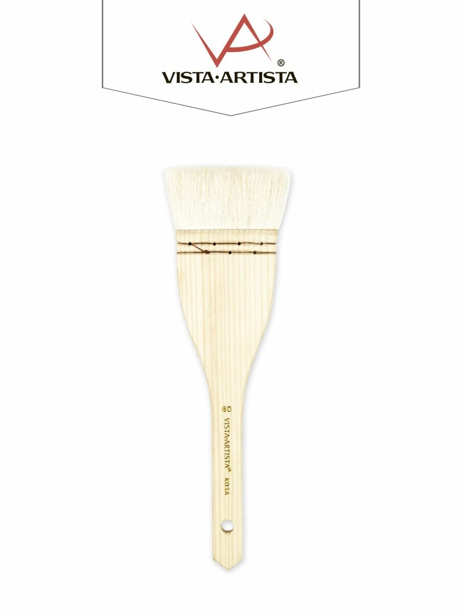 VISTA-ARTISTA кисть флейц Hake, для художественных работ, короткая ручка, №60 8320F-60