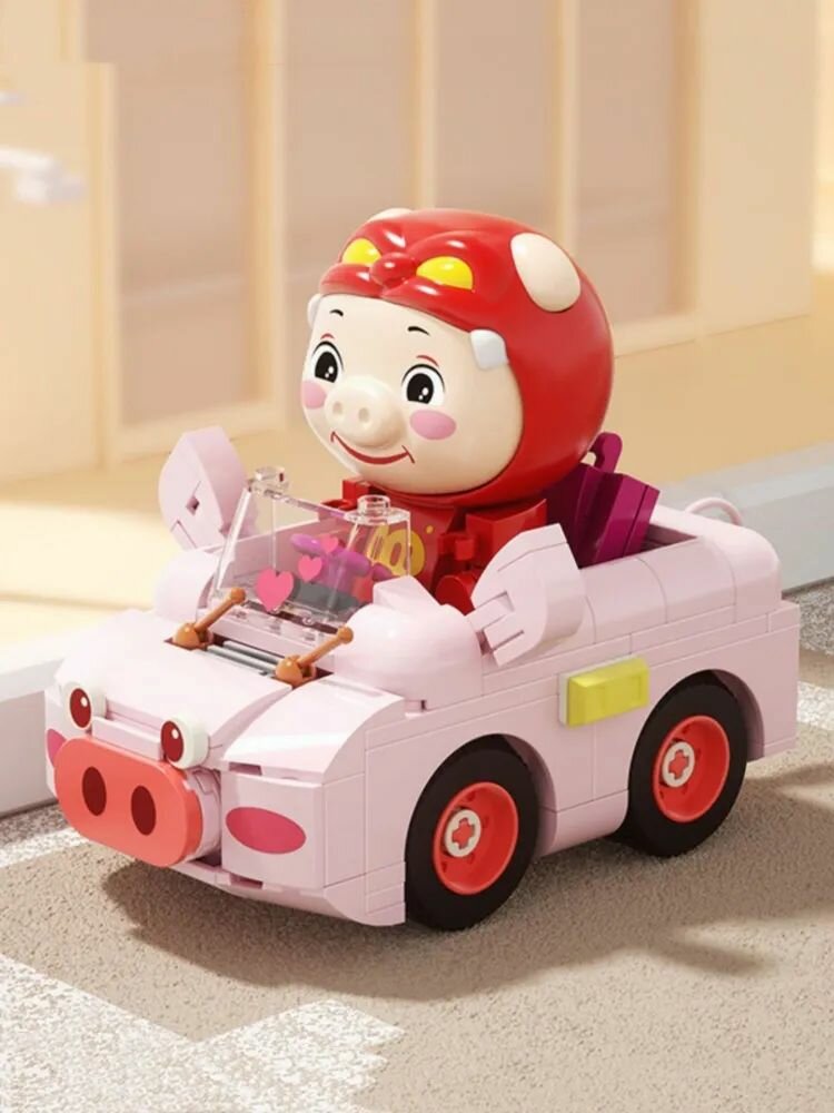 Конструктор, Коллекционная Фигурка, Детские Игрушки (JAKI GG-BOND Happy Cute Car Series)