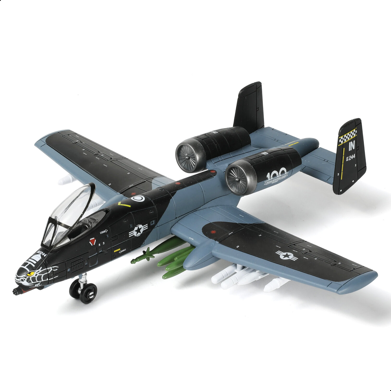 SEBUNAS масштаб 1:72 A-10 Thunderbolt II Warthog, высокодетализированный пластиковый набор для сборки, точная репродукция с схемой окраски, коллекционный подарок для взрослых и детей (43 шт.)
