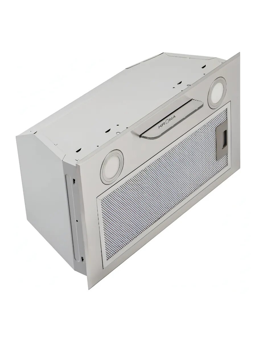 Вытяжка встраиваемая Kronasteel Ameli S 600 inox, 1000 м³/ч, 20 кв. м, отвод/рециркуляция