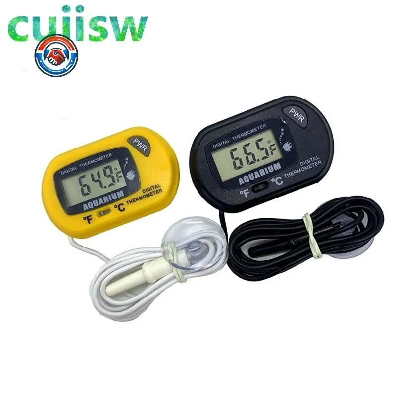 Цифровой термометр с выносным датчиком ST-3 для аквариума, террариума и бассейна, точность 0,1 , диапазон -50.+70 C, компактный гигрометр-термометр для контроля климата
