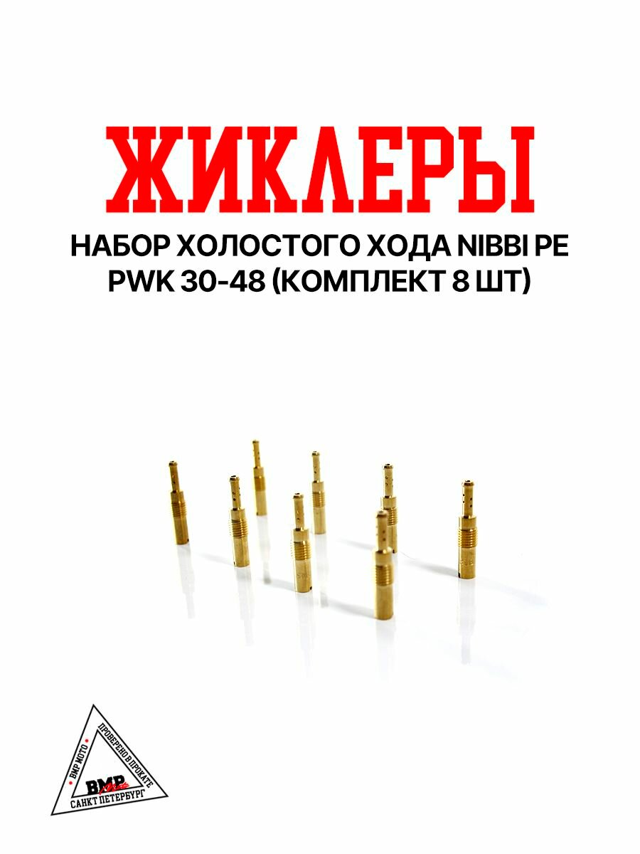 Набор жиклеров холостого хода NIBBI PE, PWK 30-48 (комплект 10 шт)