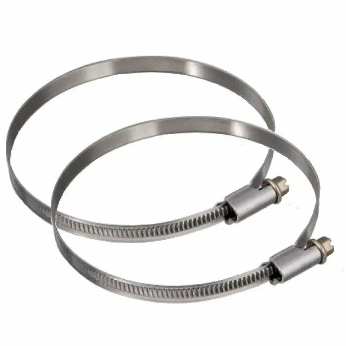 Хомут 30мм x 200мм от 50мм до 20мм, 2 шт, Нержавеющая сталь