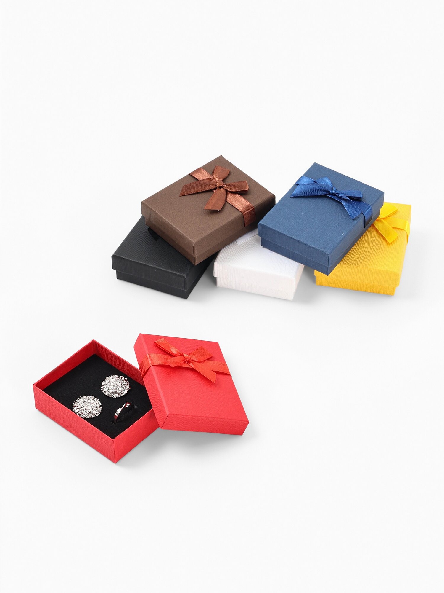 Набор коробочек подарочных 6 шт. под набор «Яркость», 9×7 см, (полезная часть 8.5×6.5 см), микс