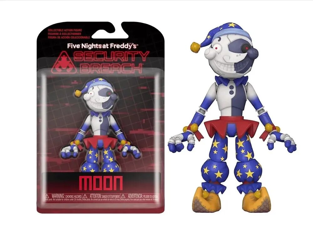 Коллекционная фигурка аниматроник Moon фнаф из серии Five Nights at Freddys