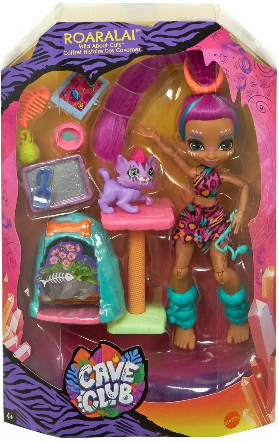 Игровой набор Уход за любимцем Роралай и питомец с аксессуарами Cave Club GNL95