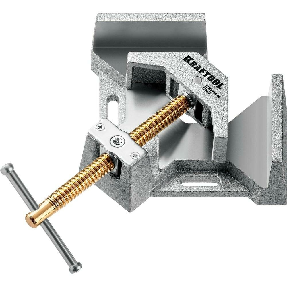 Экстрамощная стальная угловая струбцина для сварочных работ KRAFTOOL Extrem C90 32201