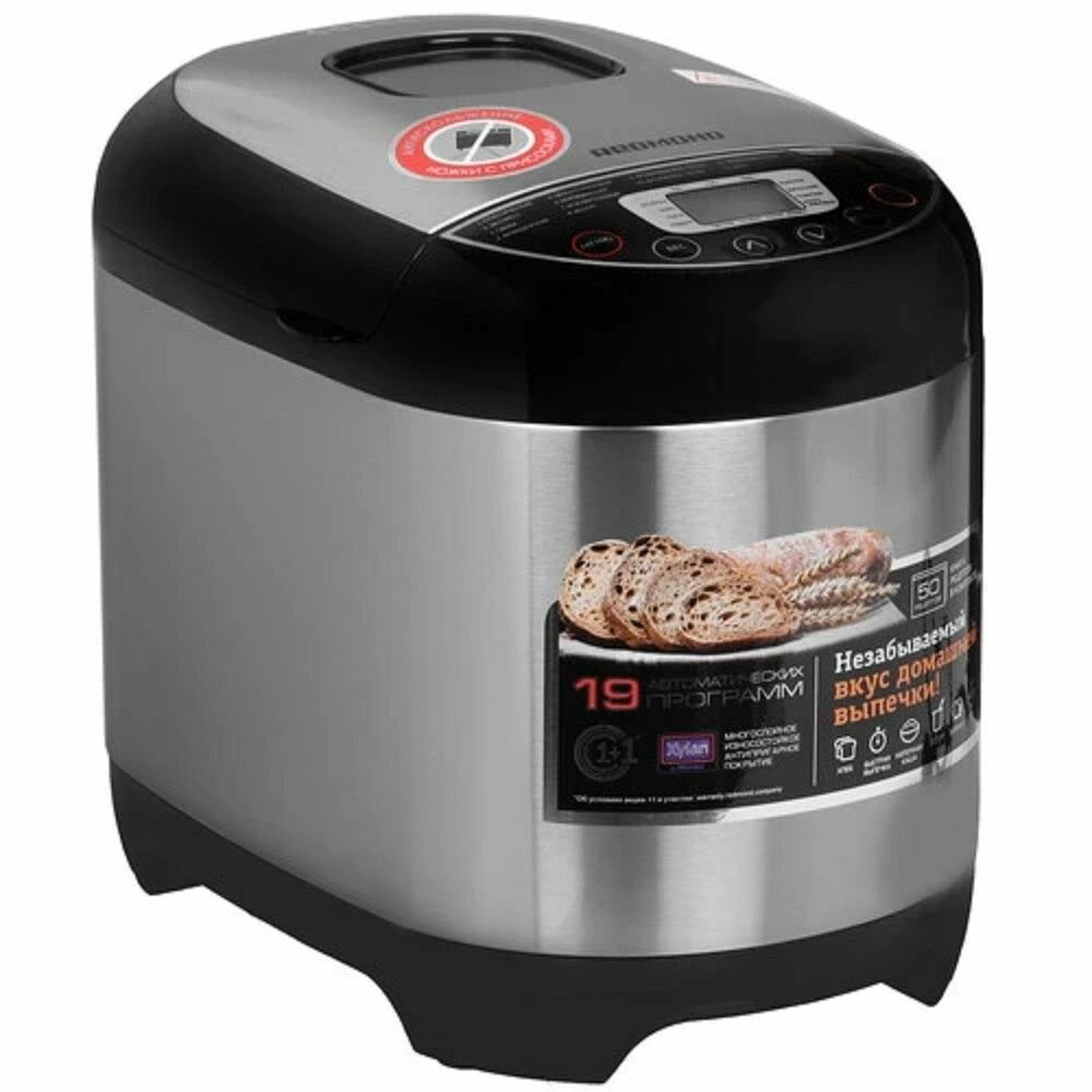 Redmond Хлебопечь RBM - M1911 Хлебопечь, 550Вт, серебристый
