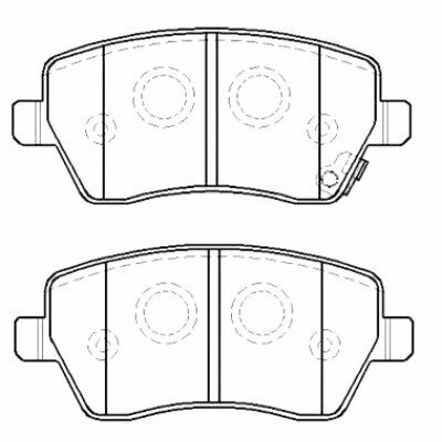 Колодки тормозные передние HSB HP9747 Nissan Micra IV 10- Suzuki Splash 08-, Swift III 05-