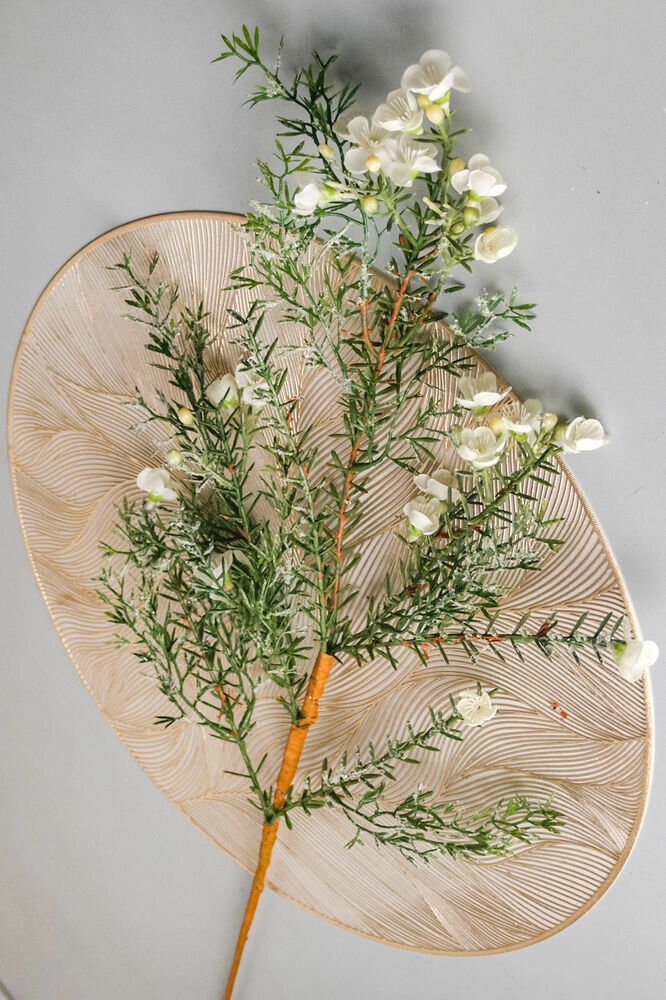 Декоративная ветка можжевеловая фантазия, пластик, 70 см, Kaemingk 687120