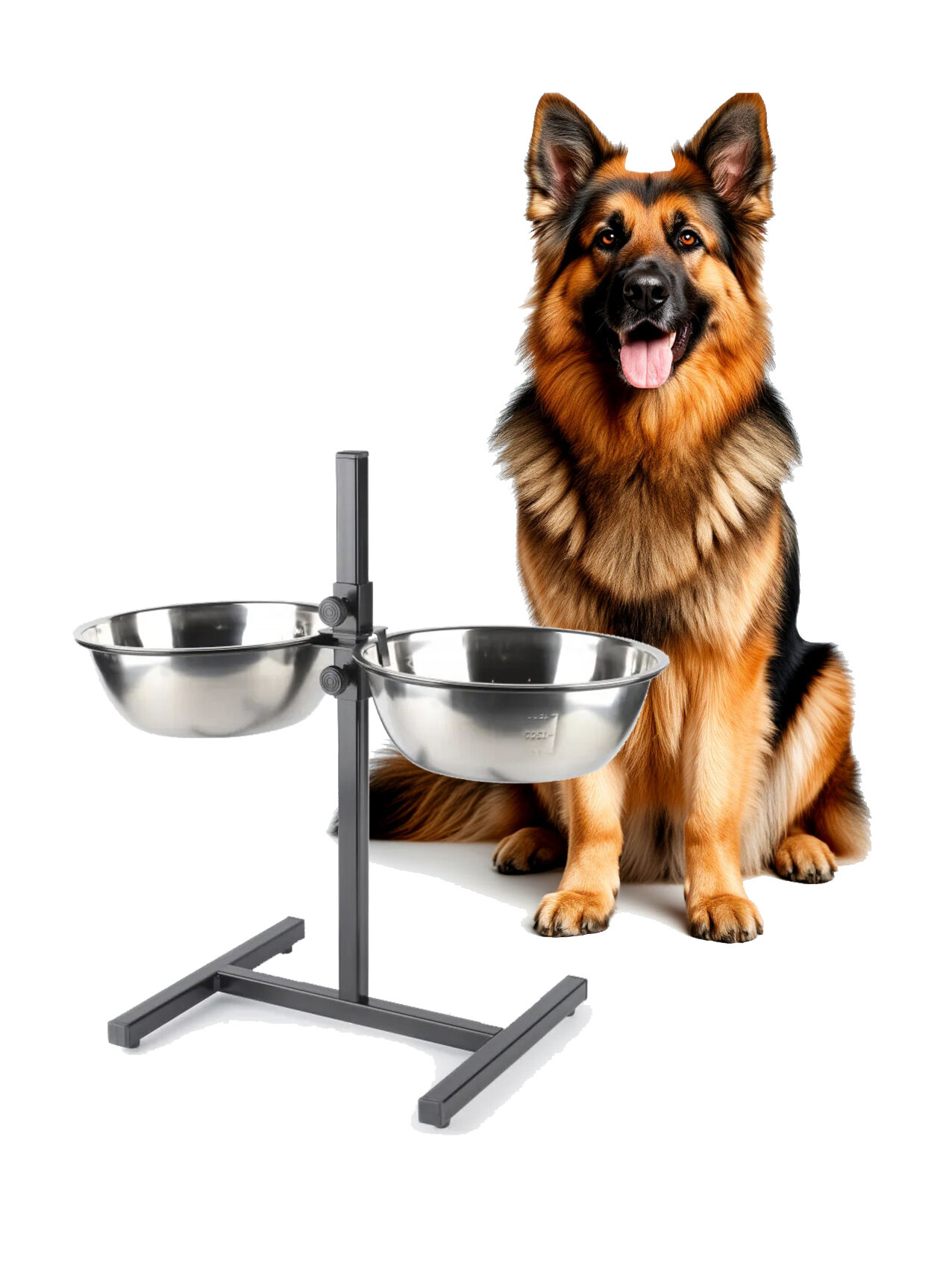 Подставка для мисок, разборная, на 2 миски 2,5 литра, INFILD