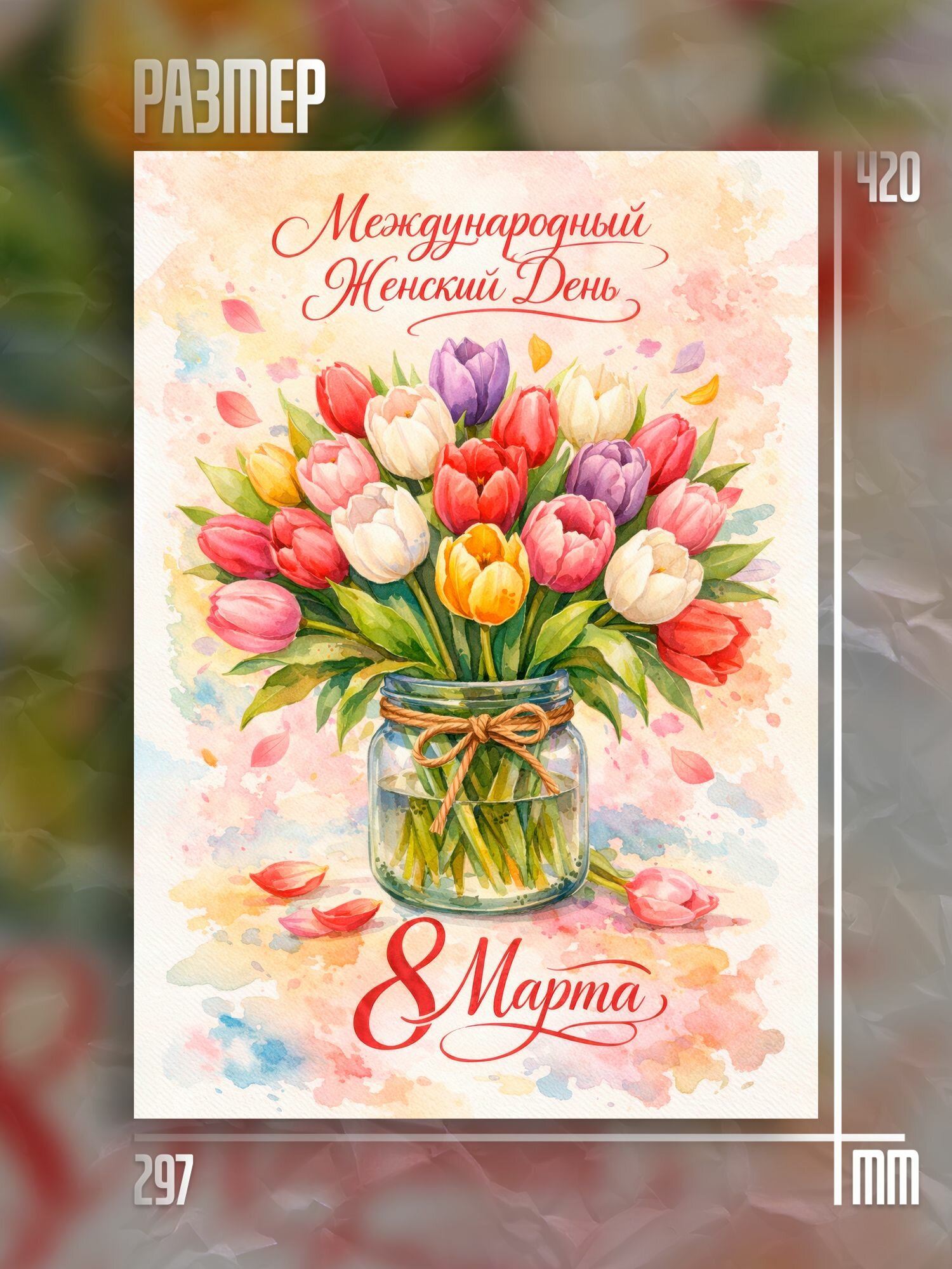 Плакат 8 марта — фото 1