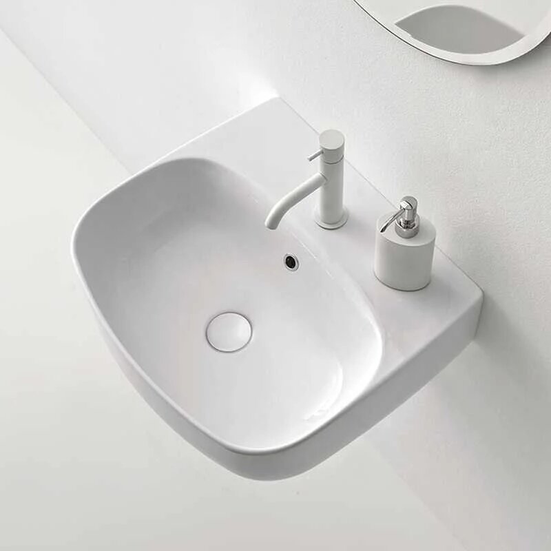 Раковина накладная (50х45) Kerasan Nolita 534001*1 белый глянец