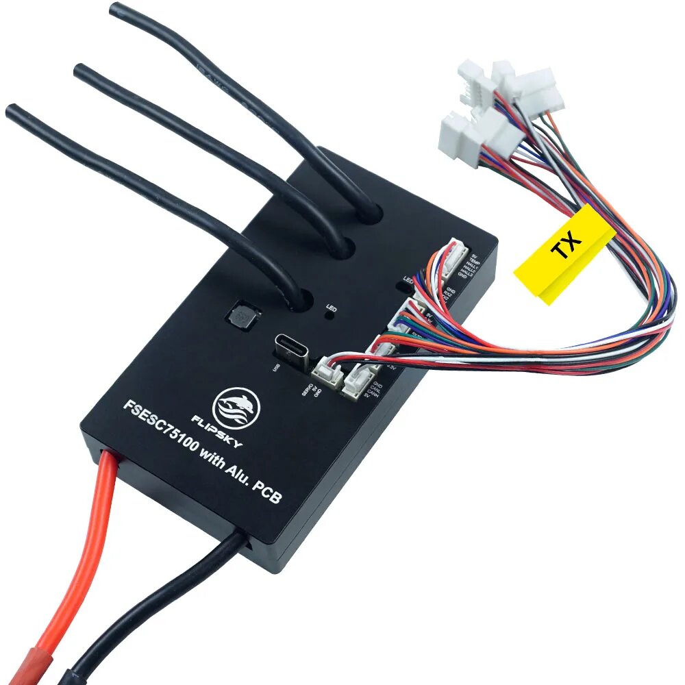 Контроллер Flipsky VESC 75100 84V 120A для электросамоката With Shell