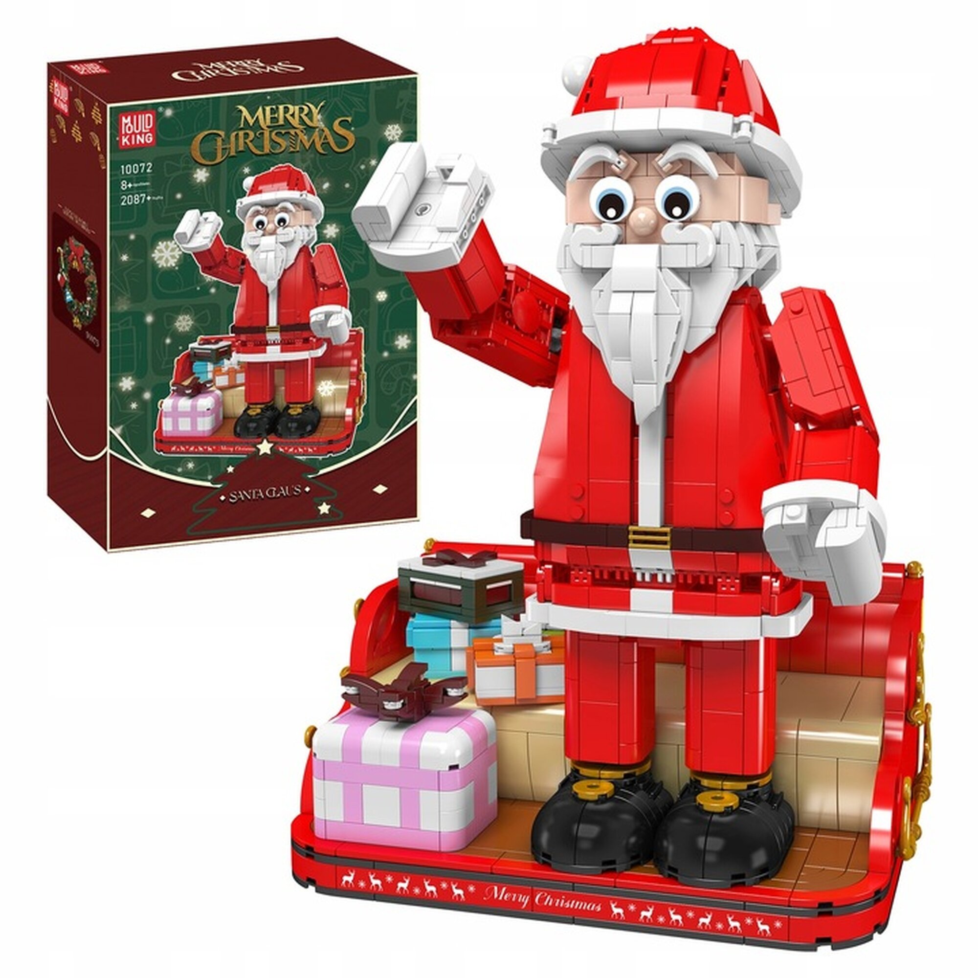 Конструктор пластиковый Mould King - Подвижная фигурка Санта-Клауса, 2087 деталей - Моулд кинг 10072