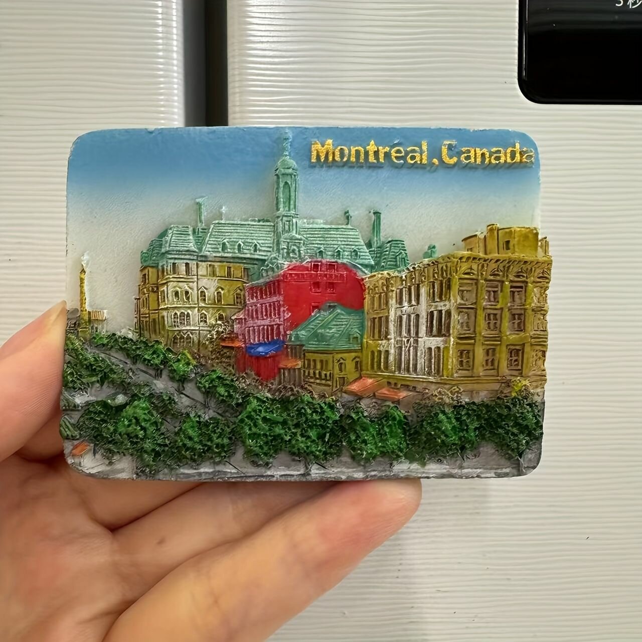 Ручная работа 3D магнит на холодильник, города мира: Канада, Дубай, Россия, Австралия. Подарок путешественнику, декор