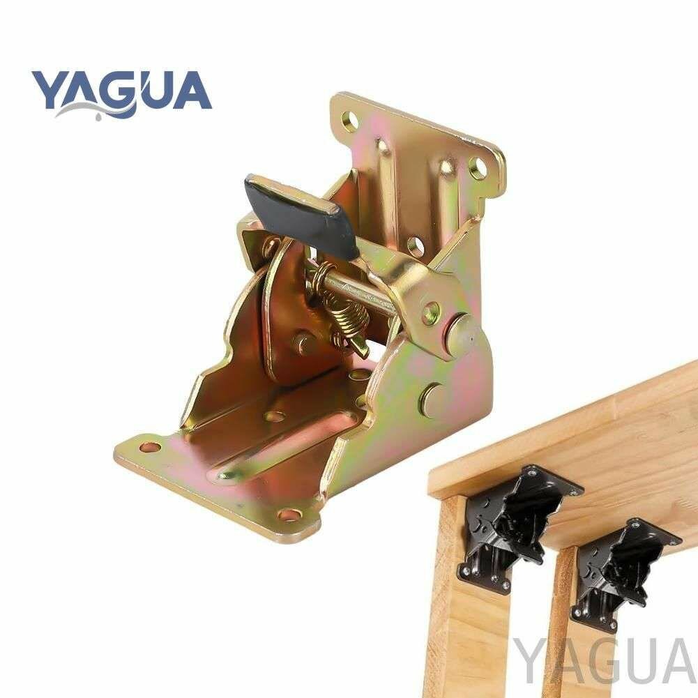 1шт шарнирные ножки стола самоблокирующиеся петли, Откидная на 90 градусов самоблокирующаяся мебельная откидная петля YAGUA
