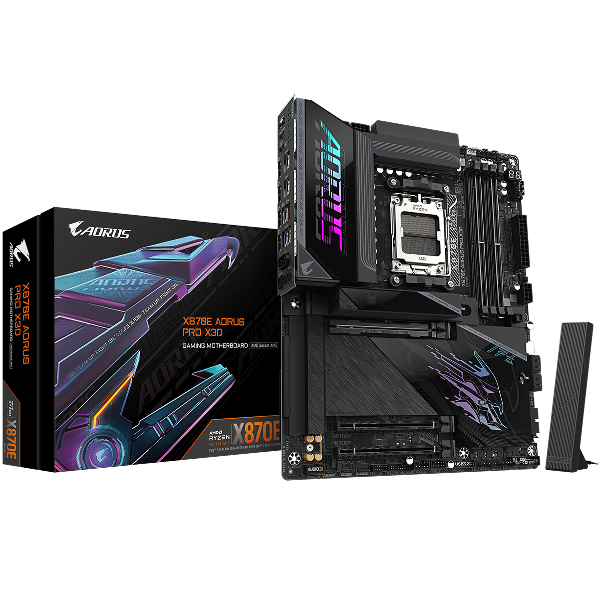 Материнская плата Gigabyte X870E AORUS PRO X3D, AM5, AMD X870E, ATX, RTL (X870E AORUS PRO X3D)
