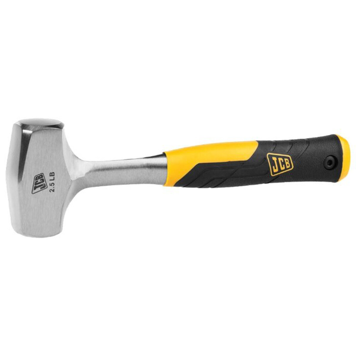 Кувалда JCB JHM007, желтый/черный, цельнокованая, 1.13 кг, двухкомпонентная рукоятка