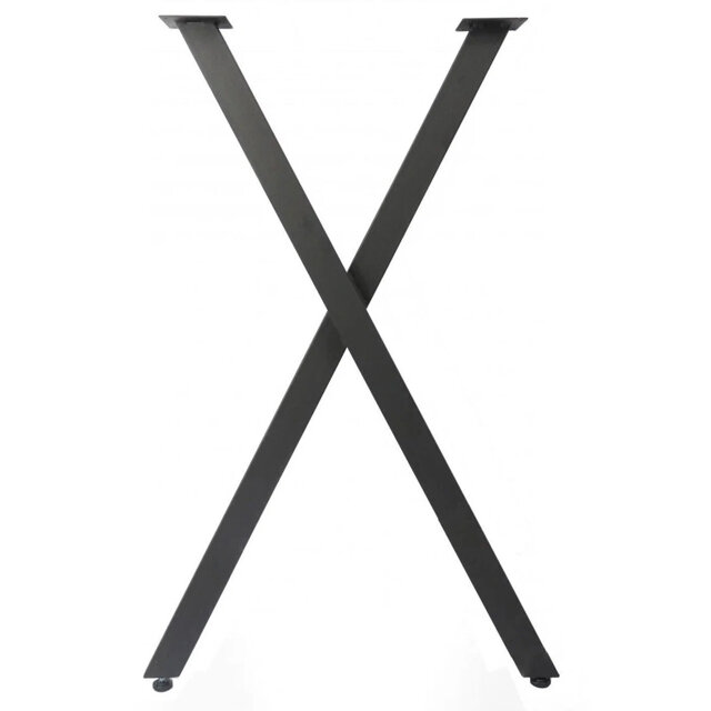 Подстолье для стола PROSMITH 710х550х100мм Х-образное черный