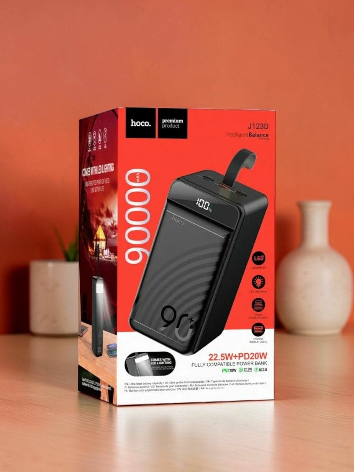 Портативный аккумулятор Hoco Element J123D 90000 мАч