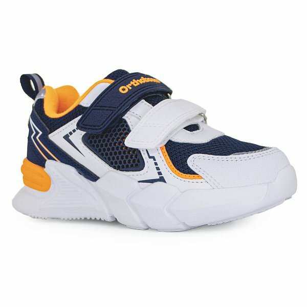 Обувь ортобум ортопедическая детская (кроссовки) арт.33223-22 бело/синий с оранжевым р.33