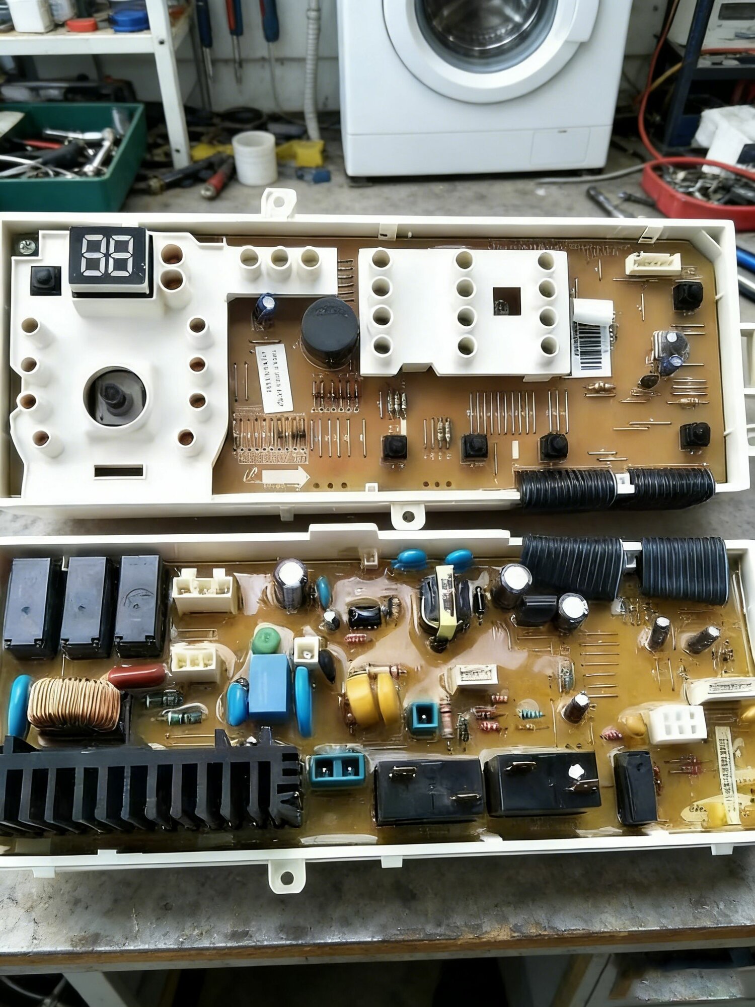 Подходит для платы управления стиральной машины Samsung WF1600NCW WF1702WCS, модель материнской платы DC41-00127B 90% новой