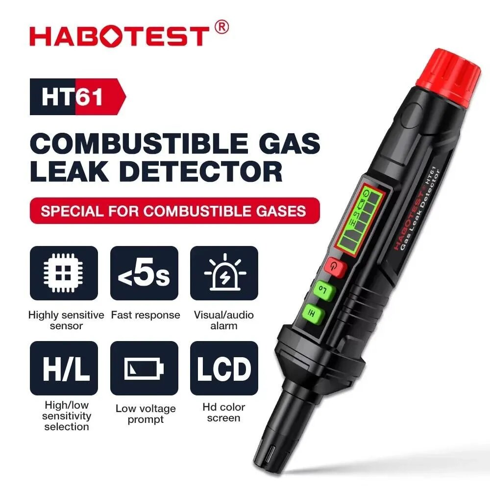 HABOTEST HT61 Перьевой детектор горючего газа