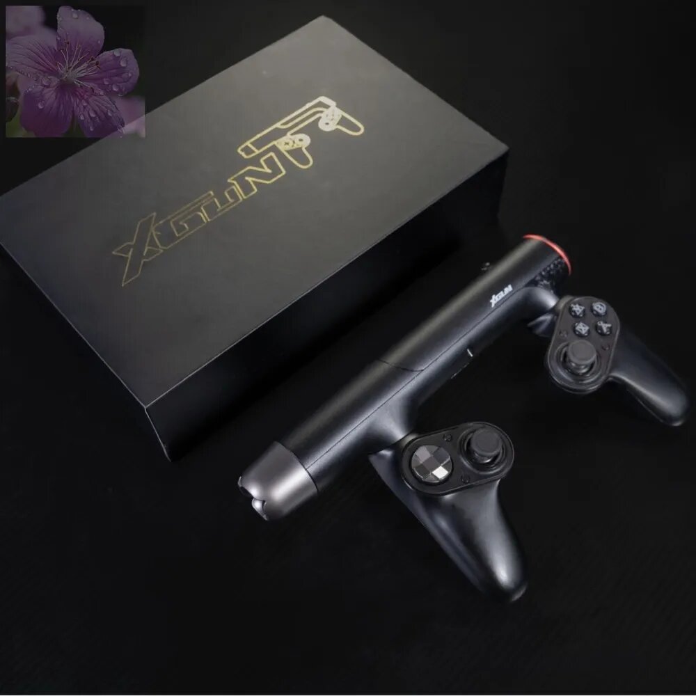 Игровой руль XGUN для PC/SWITCH/PS3/PS4 с обратной связью, беспроводной, черный — фото 1
