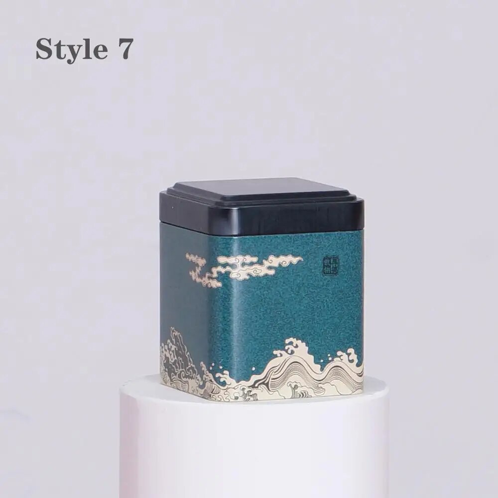 Креативные универсальные банки из белой жести, маленькие чайные банки, коробка для хранения чая с ароматом конфет