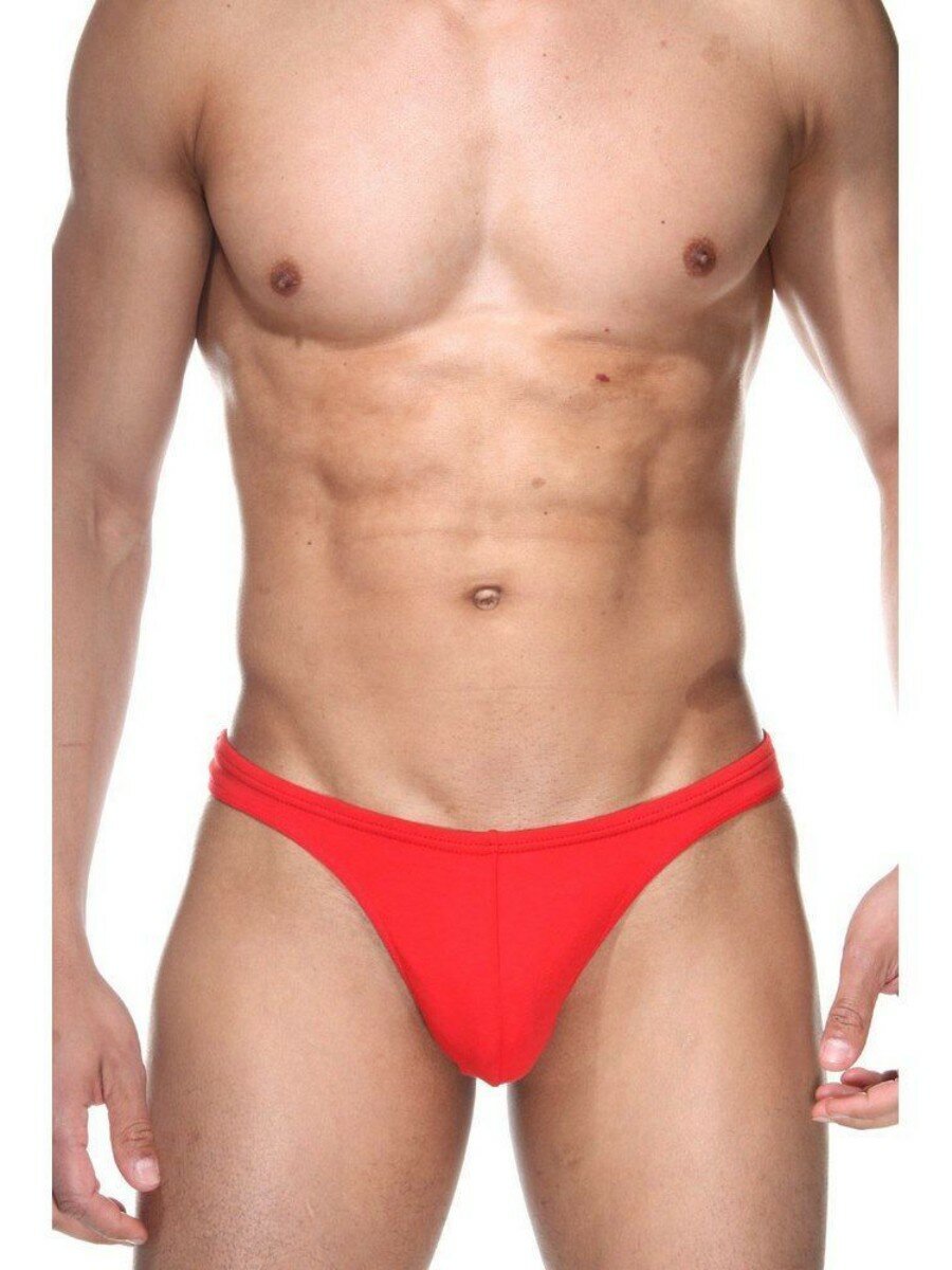 Трусы мужские тонги красные DARKZONE DZN6626 хлопок/эластан S (42)