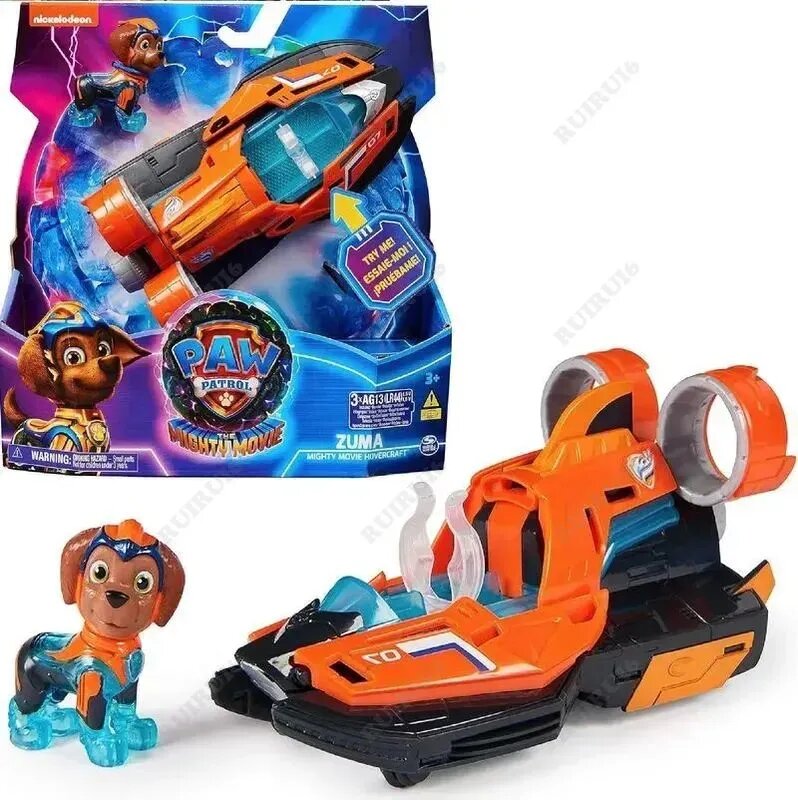Игрушка Paw Patrol Зума на спасательном катере со светом и звуком, 6 см