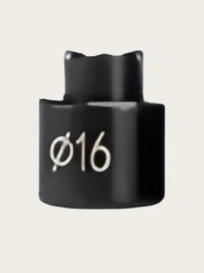 Крепление для труб 16 мм, пластик, черного цвета, комплект 16 штук. Для монтажа трубопроводов.