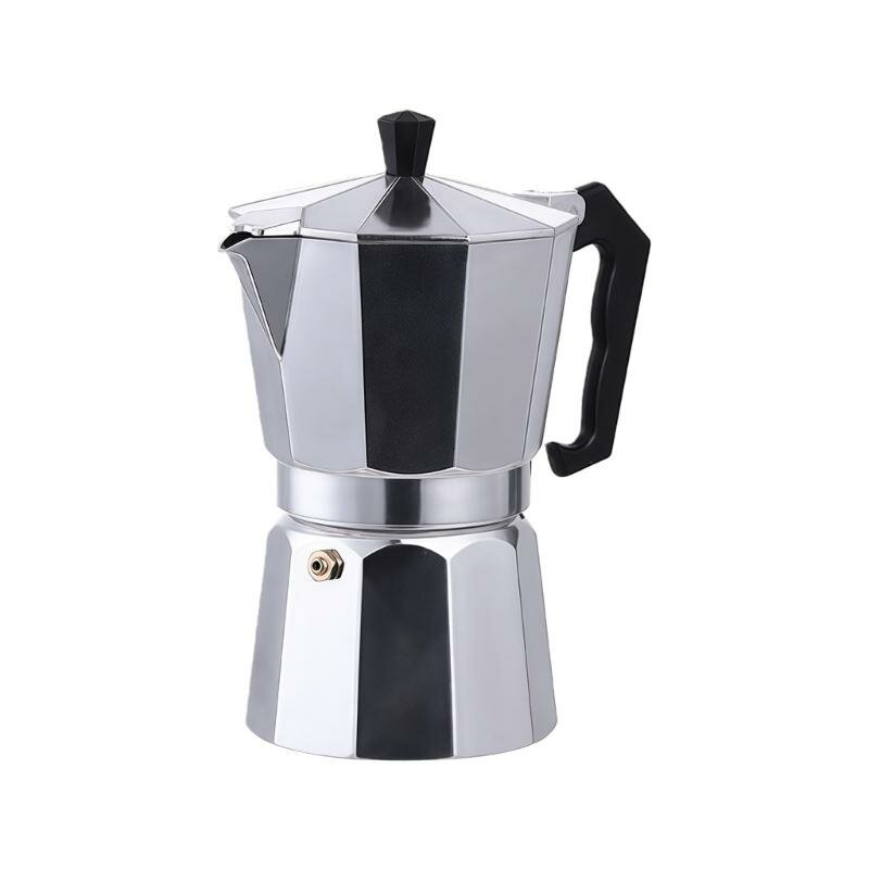 Восьмигранный алюминиевый кофейник для эспрессо, 4