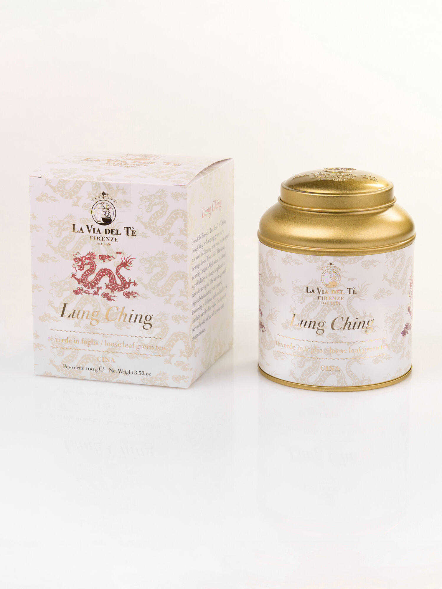 La Via Del Te. Итальянский зеленый чай. Лунцзин 100 гр.