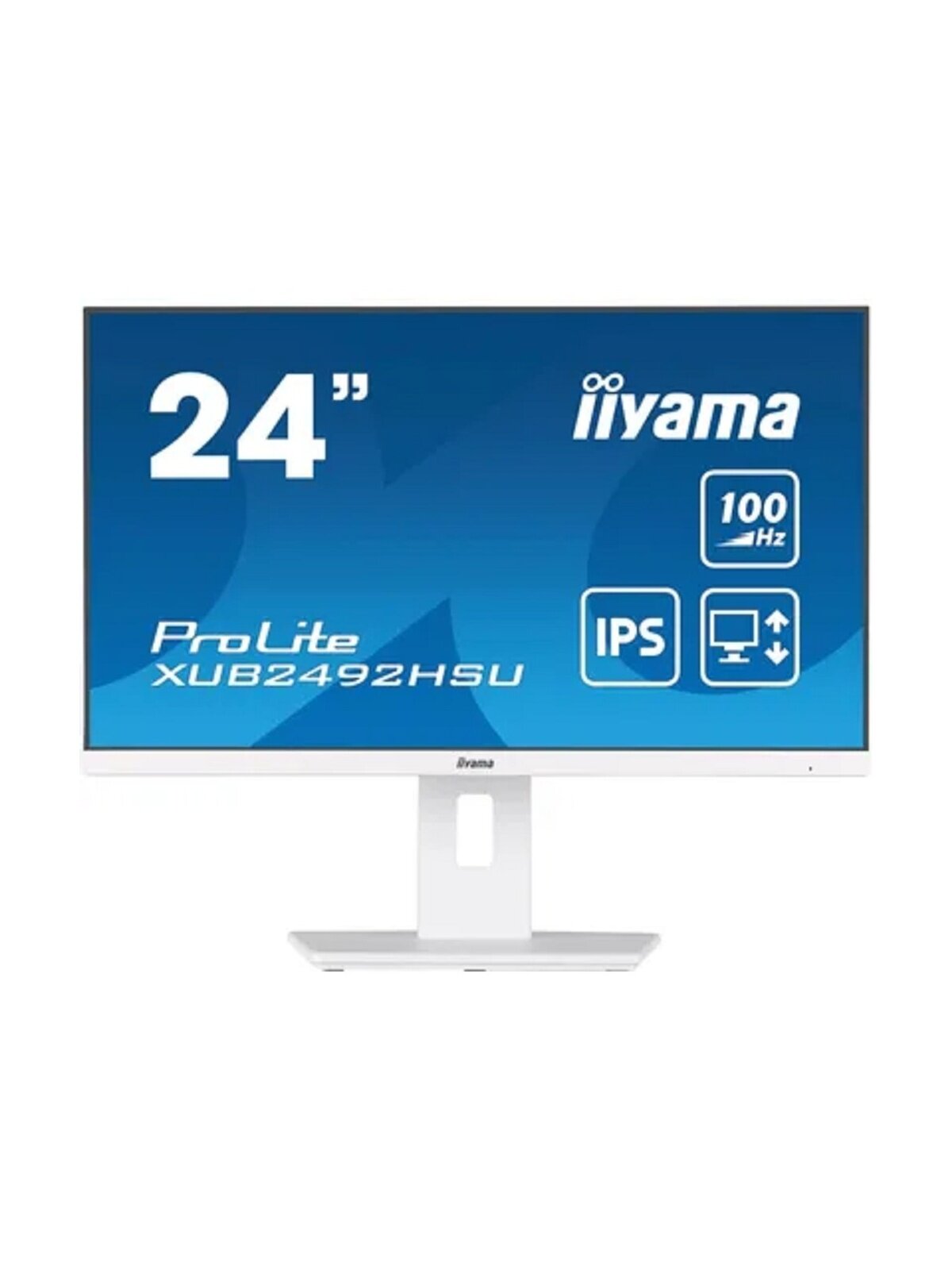 LCD Iiyama 23.8" XUB2492HSU-W6 белый {IPS 1920x1080 100Hz 0.4ms HDMI DisplayPort USB M/M Pivot}