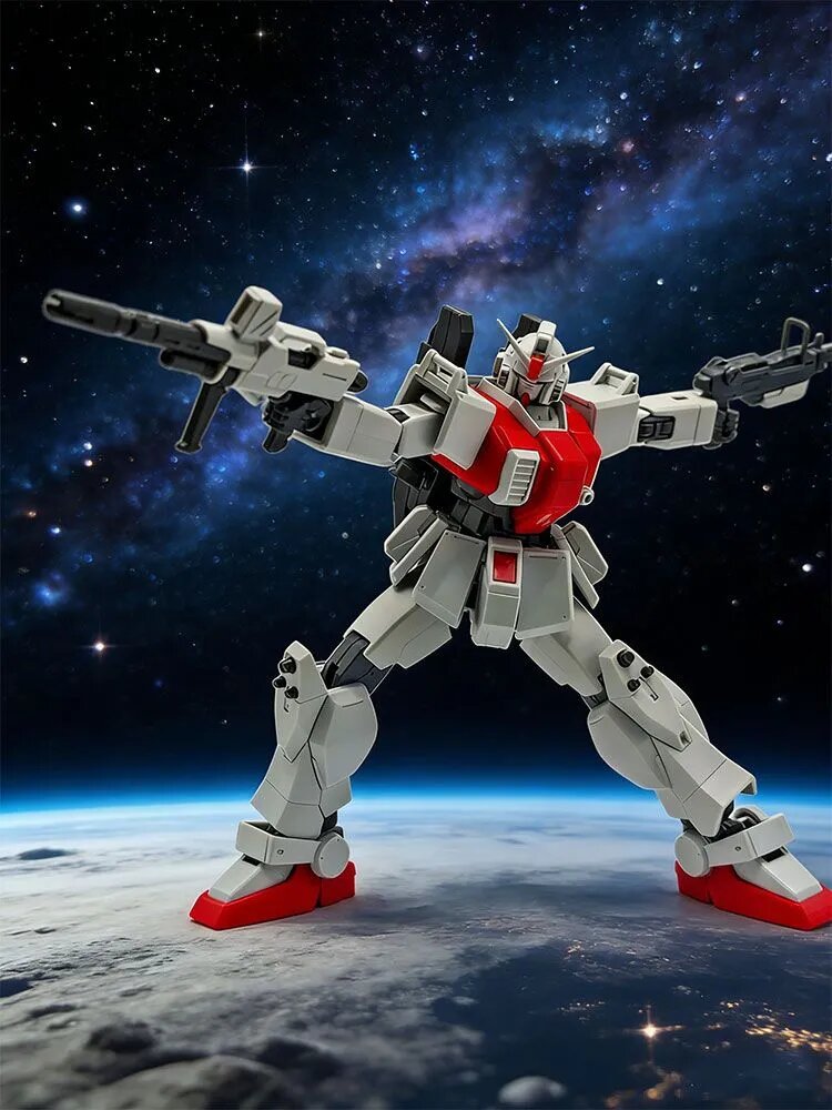 Сборная модель Red Marine Gundam 1/144 Фигурка для украшения, ABS пластик, красный