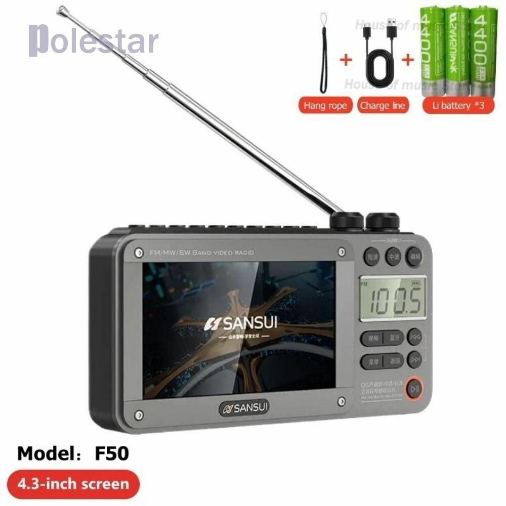Sansui F51 F50 портативный MP3-плеер с Bluetooth, ретро-дизайн, FM-радио, USB/TF, диктофон, цифровой проигрыватель