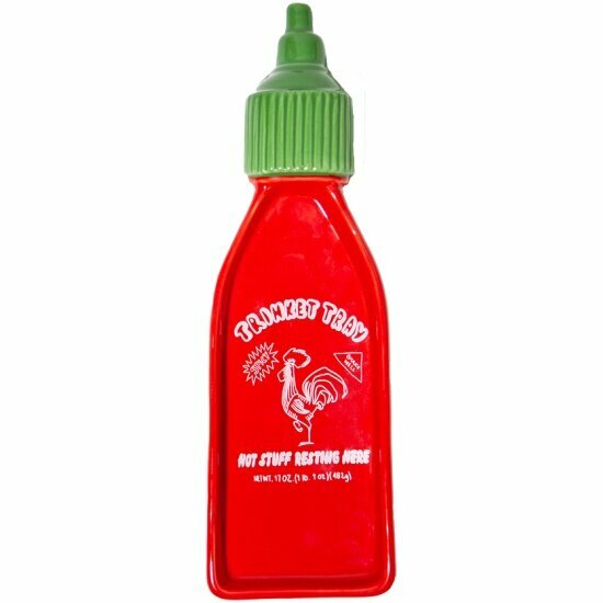 Поднос декоративный Doiy Corner shop Siracha 24.5х8 см, керамика, красный (DYTRTRCSSI)