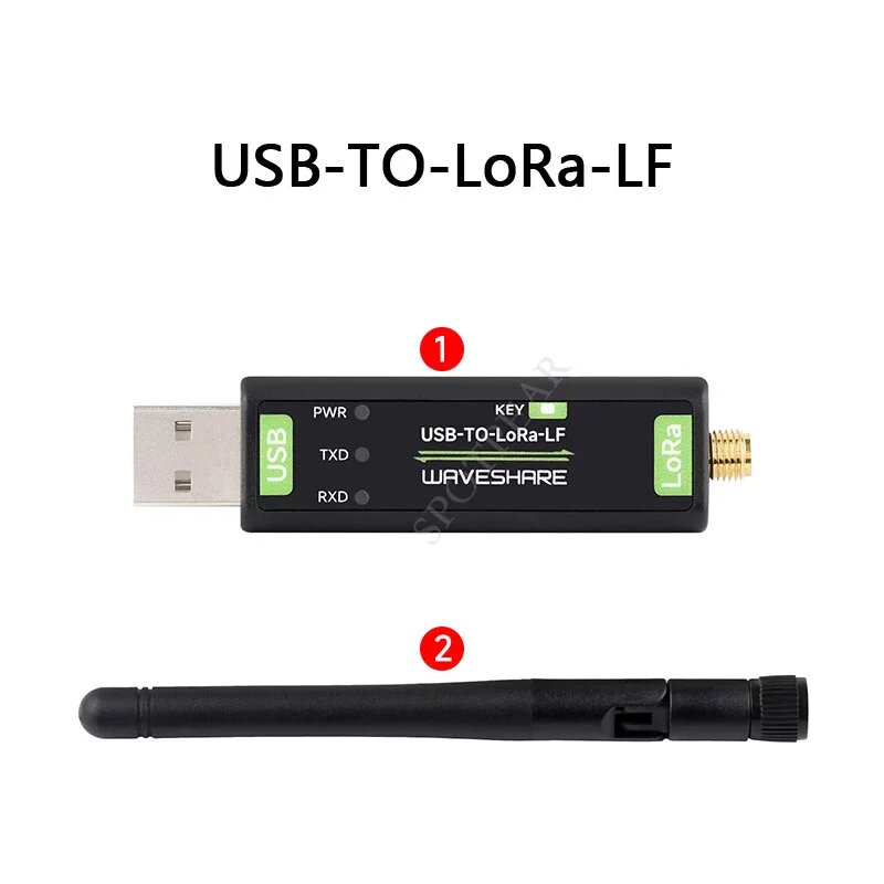 USB Data Transfer Module USB To LoRa Based On SX1262 spotpear USB-TO-LoRa-LF