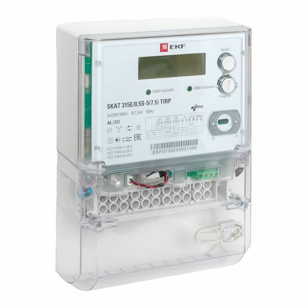 Счетчик SKAT 315E/0.5S-5(7.5) TIRP 3ф многотариф. PROxima EKF 31503R