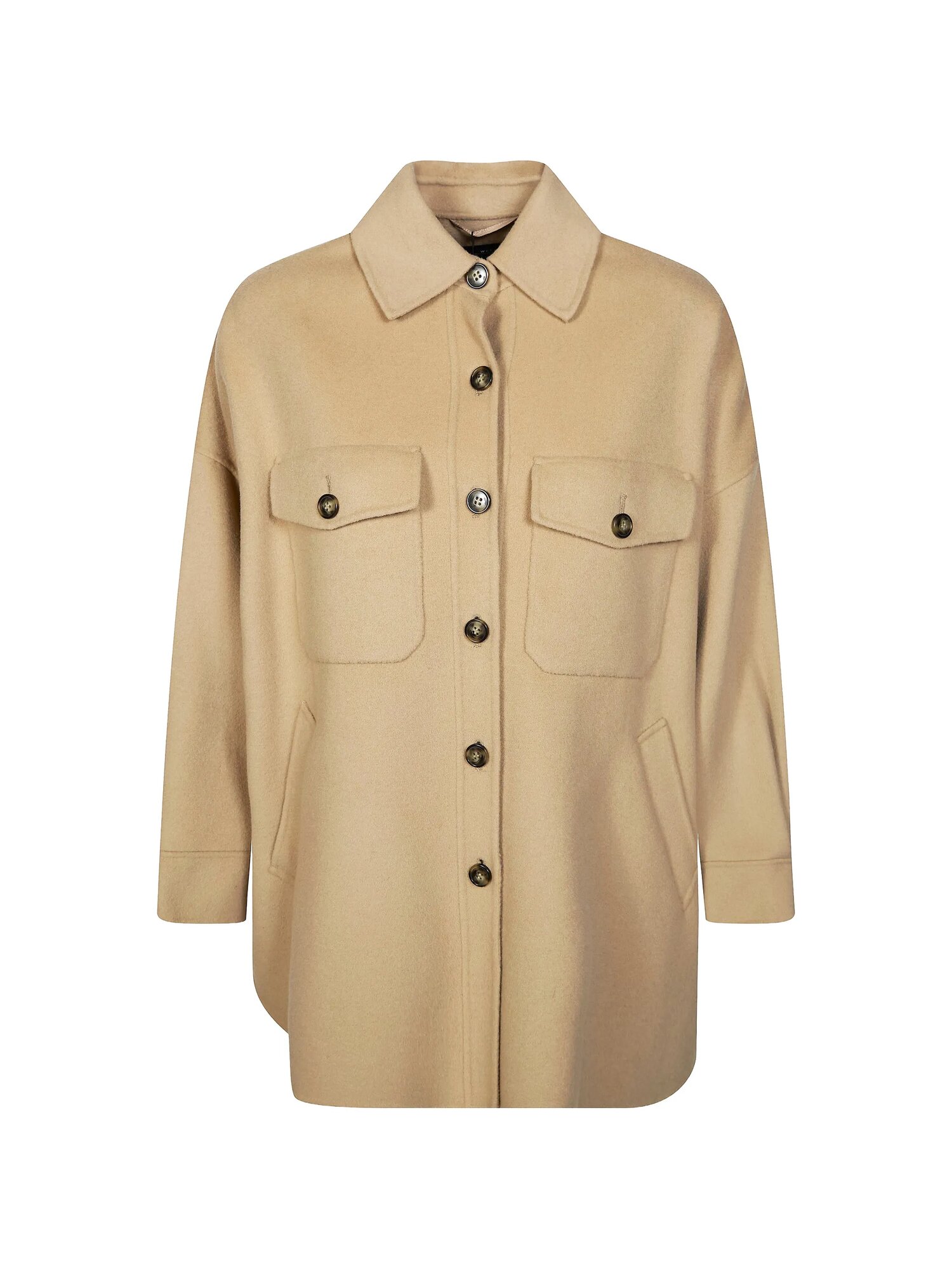 Пальто Buttoned flap-pocket coat