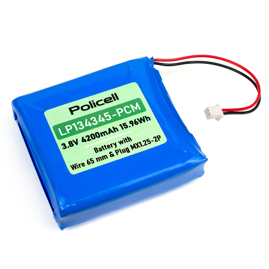 Аккумулятор Policell LP134345-PCM 3,8V 4200 mAh для Дозор 78