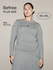 Лонгслив Befree Plus size, размер 3XL, , серый меланж