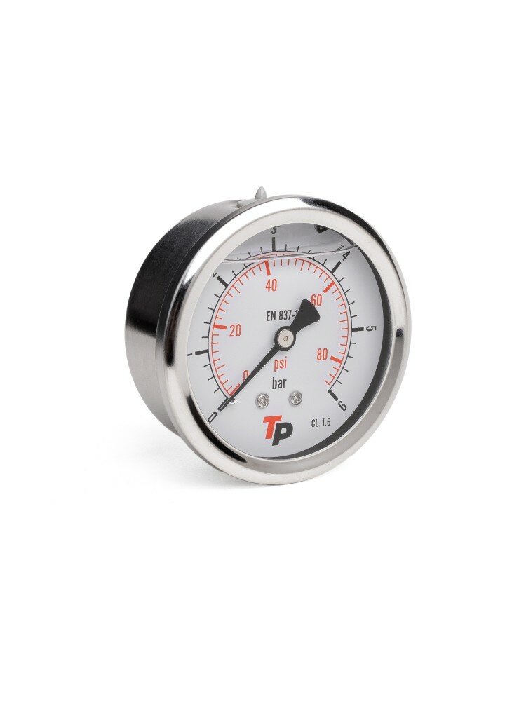 Манометр гидравлический виброустойчивый осевой D63 мм 0-6 bar 1/4BSP TP