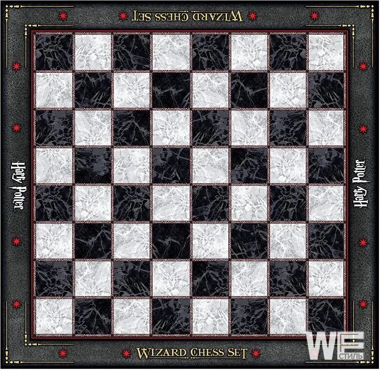 Шахматы Harry Potter Wizard Chess Set (47х47см) Пластик Детские шахматы для любителей Гарри Поттера — фото 1