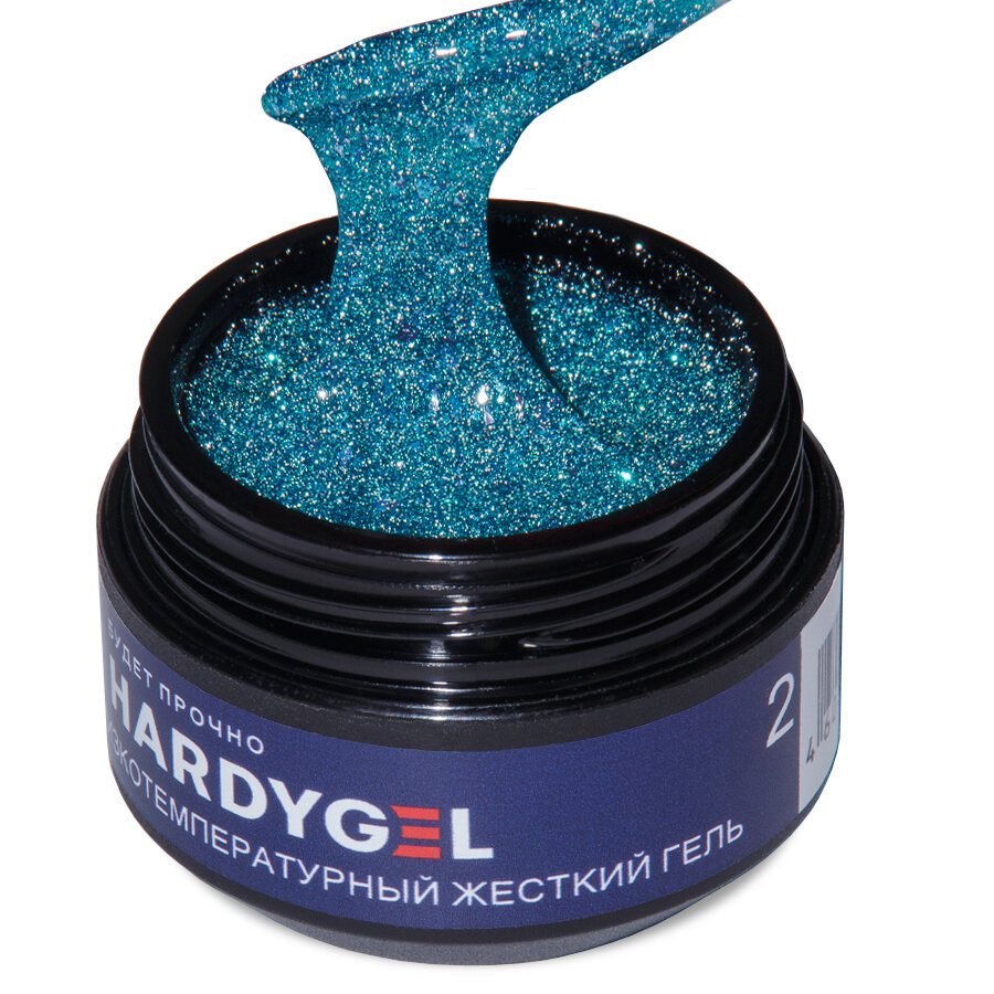 HARDYGEL Гель для наращивания жесткий GLAMOUR №2, 15 мл