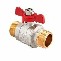 Кран шаровой резьба/резьба полнопроходной (бабочка) MVI Premium 1/2"