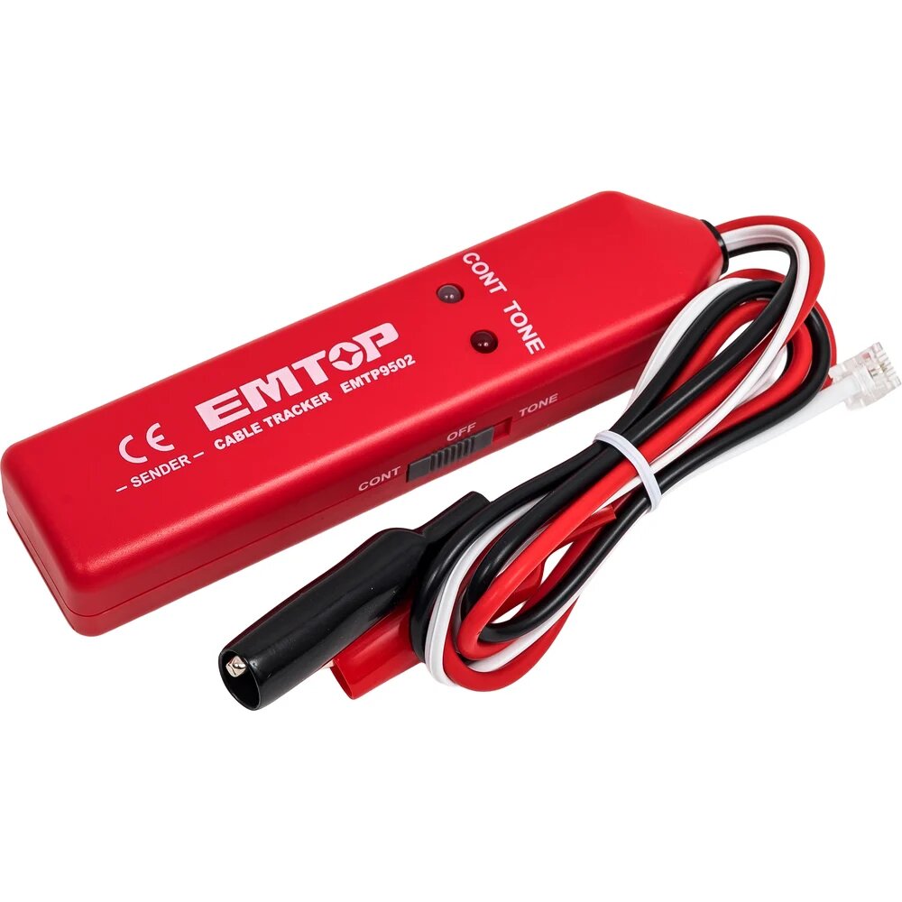 Кабельный тестер emtop EMTP9502, для поиска проводки, с режимом теста обрыва, для телефонных и сетевых кабелей — фото 1