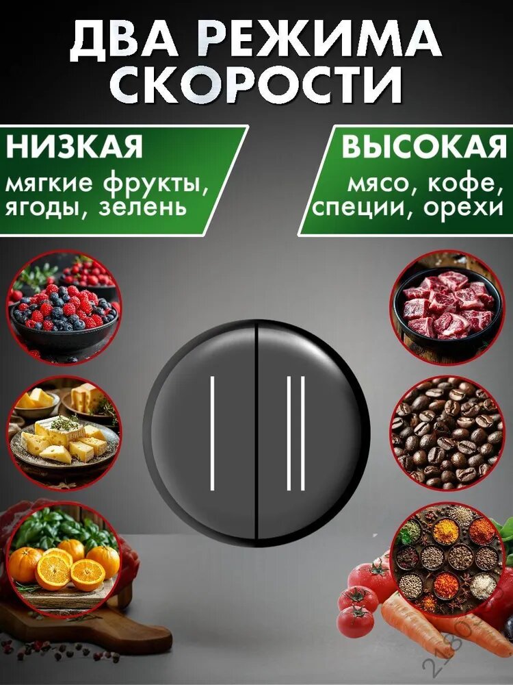 Bosch Электрический измельчитель, 4000 Вт, 2 л, 2 кг/мин, 2 скорости, нержавеющая сталь, черный/матовый черный/хром — фото 1